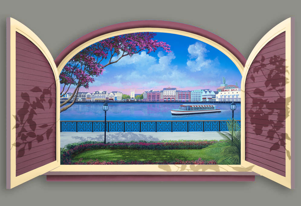 Disney Boardwalk Painting