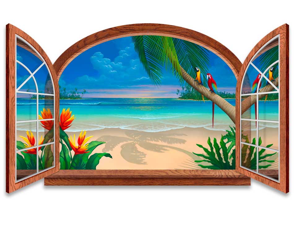 Window to Paradise Paintings by Artist David Miller